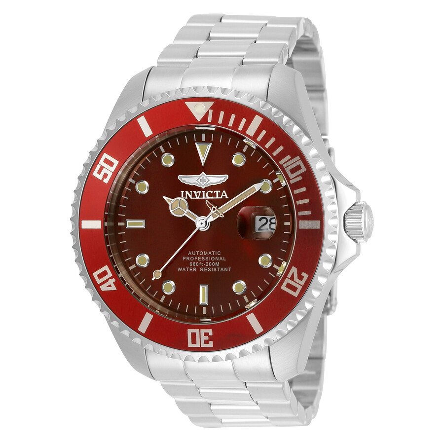 Invicta Open Box - Invicta Pro Diver Automatic Red Dial Men's Watch ...
