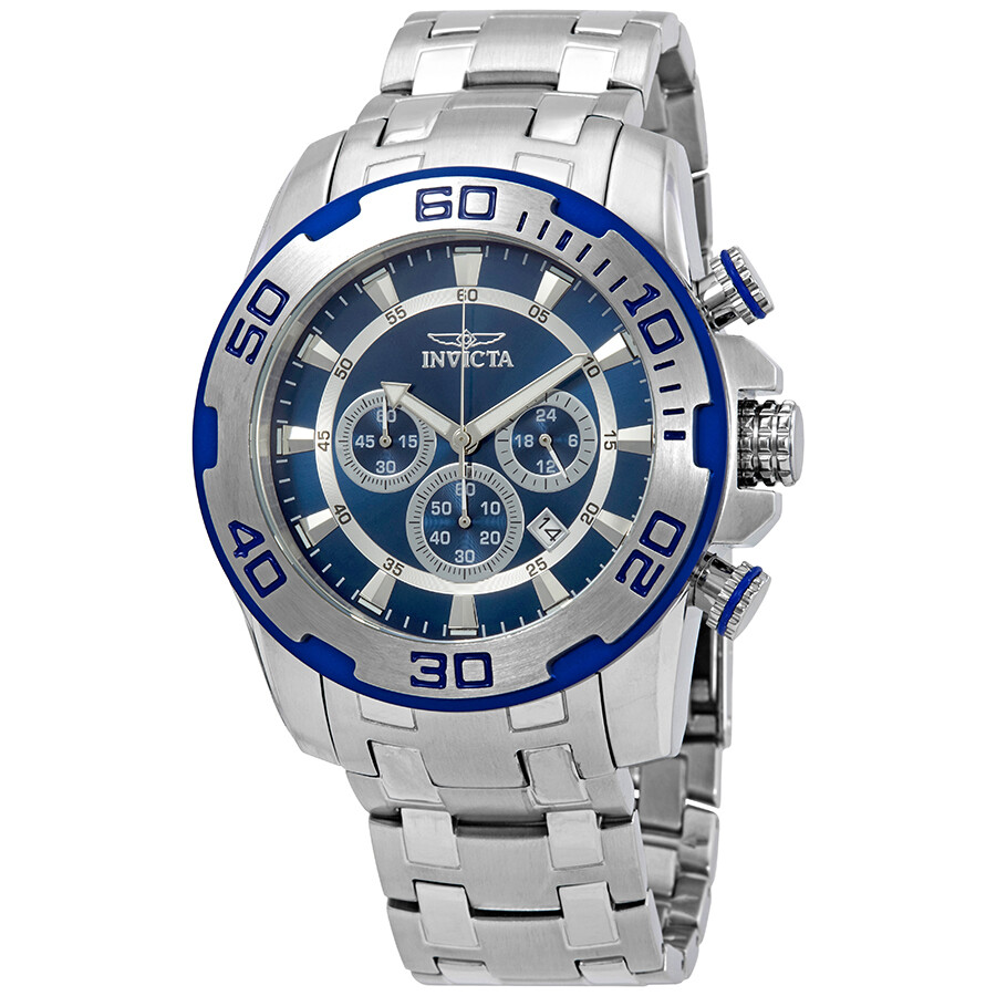 Invicta Open Box - Invicta Pro Diver Chronograph Blue Dial Men's Watch ...