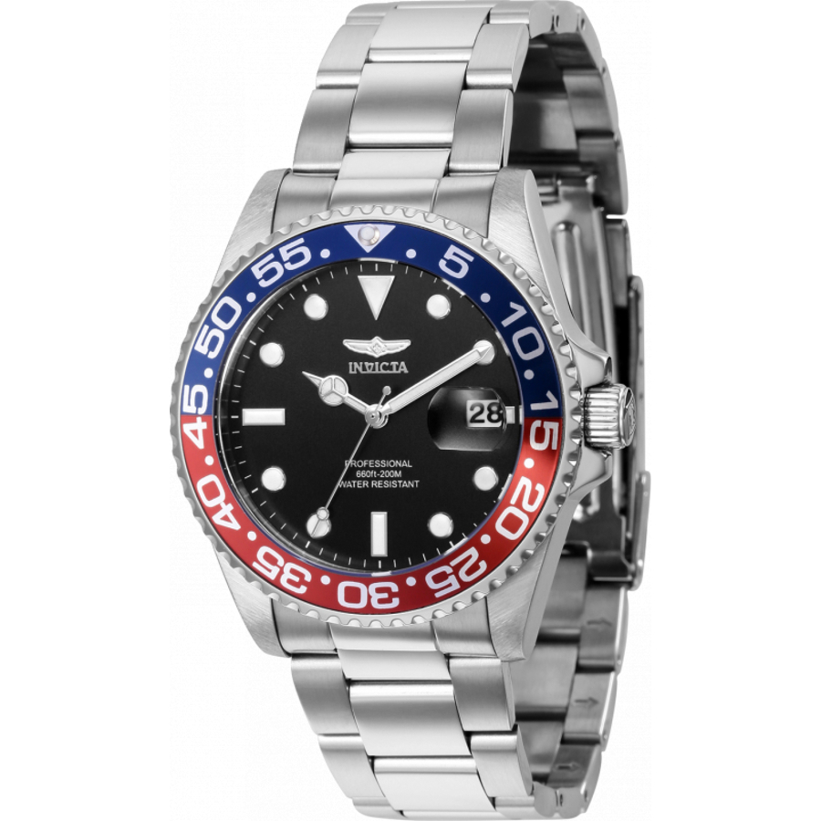Invicta Open Box - Invicta Pro Diver Quartz Black Dial Pepsi Bezel ...