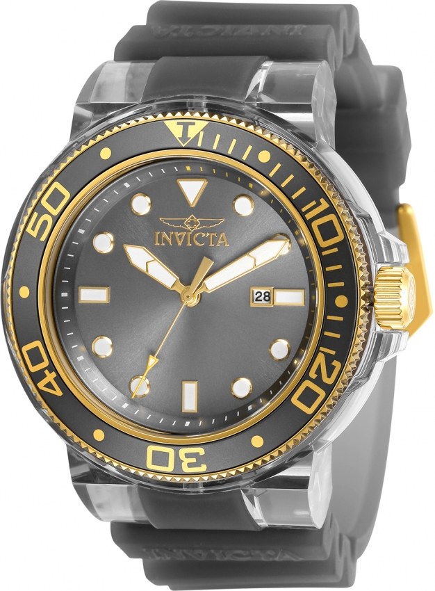 Invicta Open Box - Invicta Pro Diver Quartz Gunmetal Dial Men's Watch ...