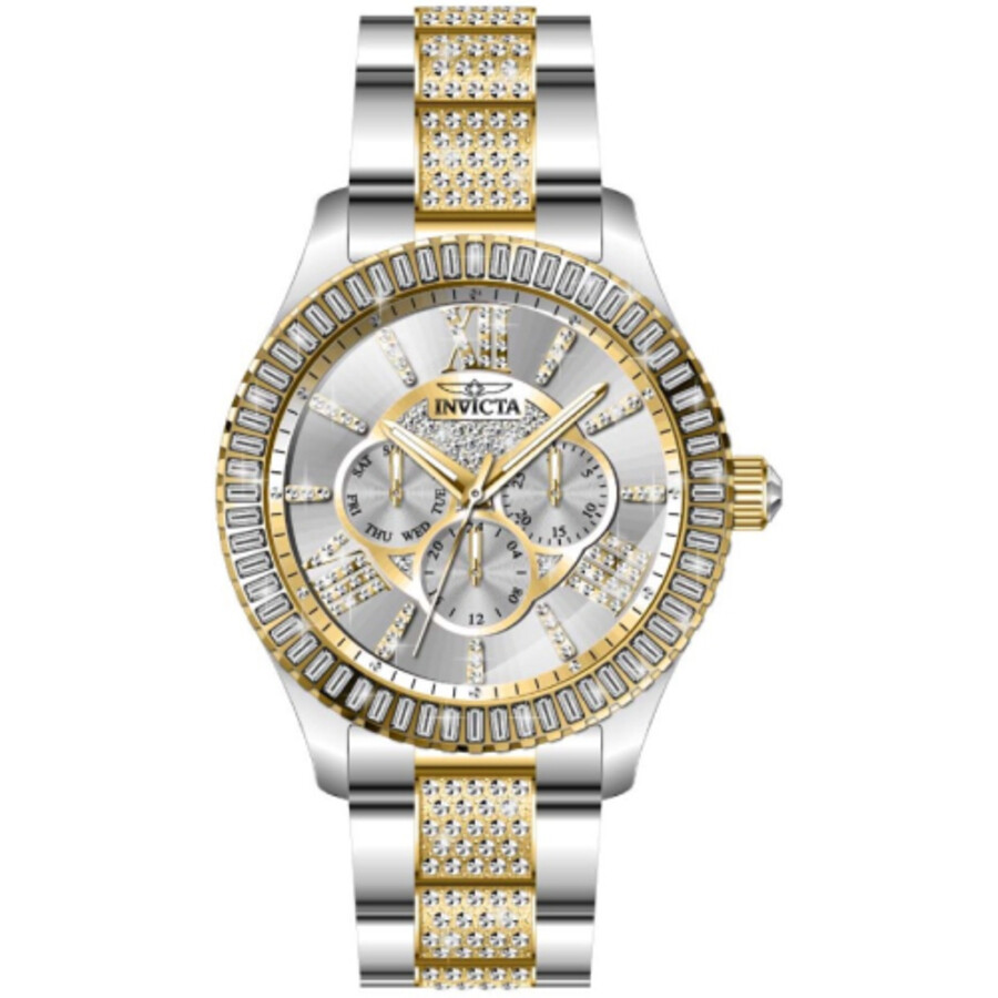 Invicta Open Box - Invicta Specialty GMT Quartz Crystal Silver Dial Men ...