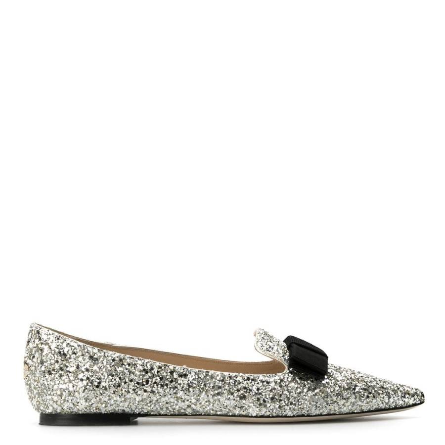 Jimmy Choo Open Box - Jimmy Choo Champagne Gala Coarse Glitter Bow ...