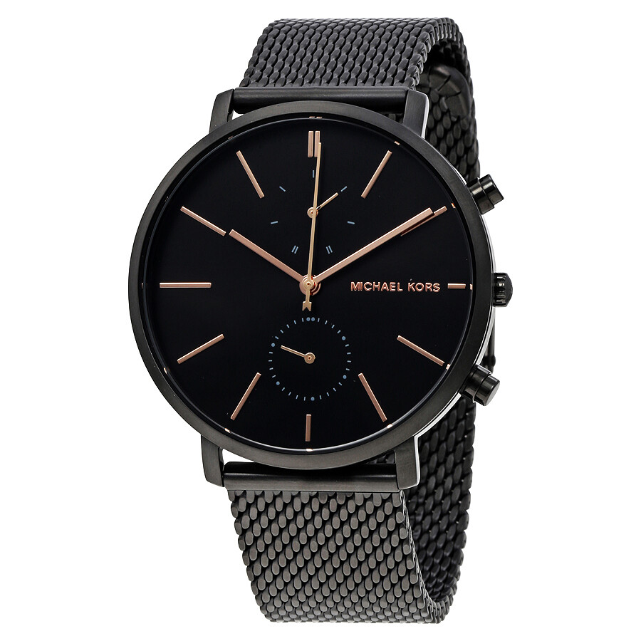 Michael Kors Open Box - Michael Kors Jaryn Black Dial Men's Watch ...