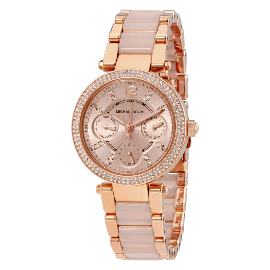 Michael Kors Open Box - Michael Kors Parker Mini Multi-Function Rose ...