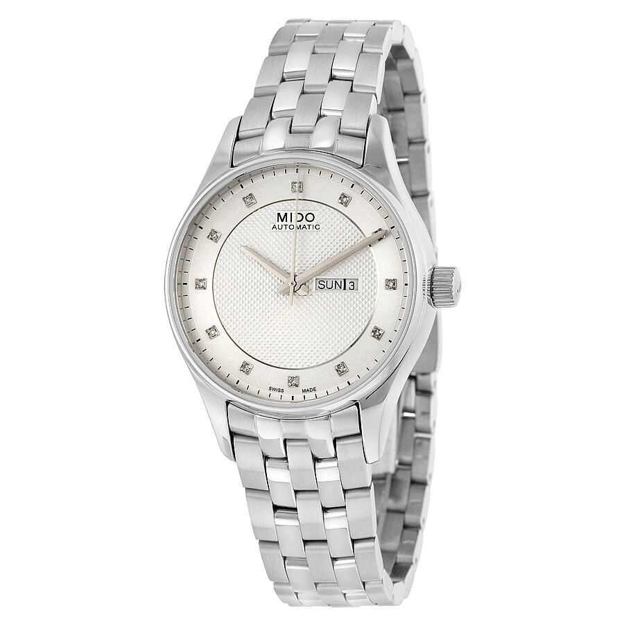 Mido Open Box - Mido Belluna Automatic Silver Dial Stainless Steel ...