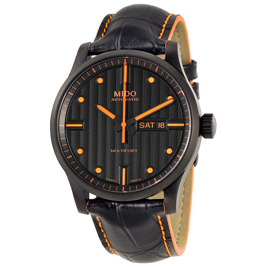 Mido Open Box - Mido Multifort Automatic Black Dial Men's Watch ...