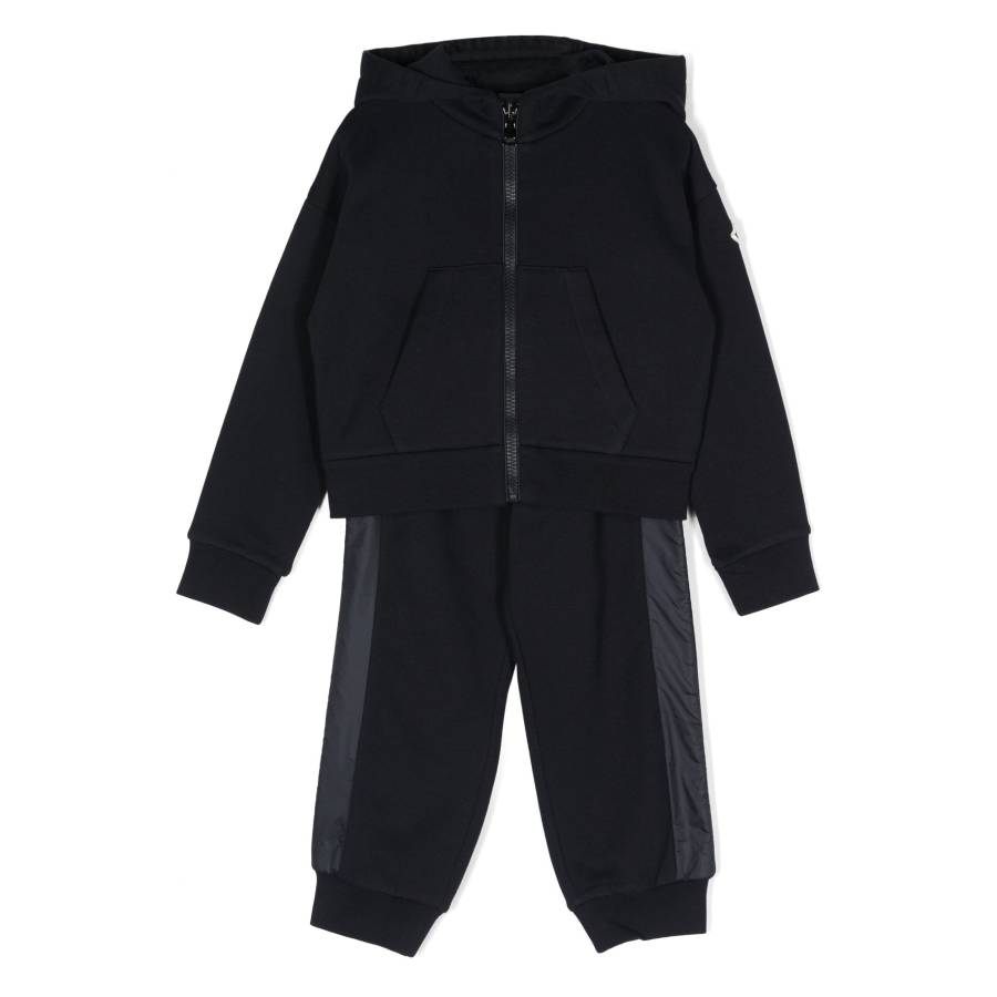 Moncler Open Box - Moncler Kids Logo-Embroidered Cotton Tracksuit ...