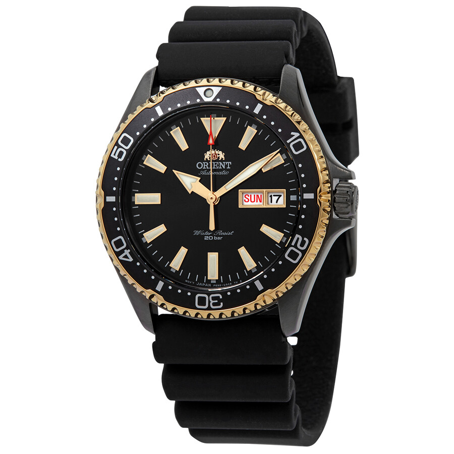 Orient Open Box - Orient Kamasu Automatic Black Dial Men's Watch RA ...