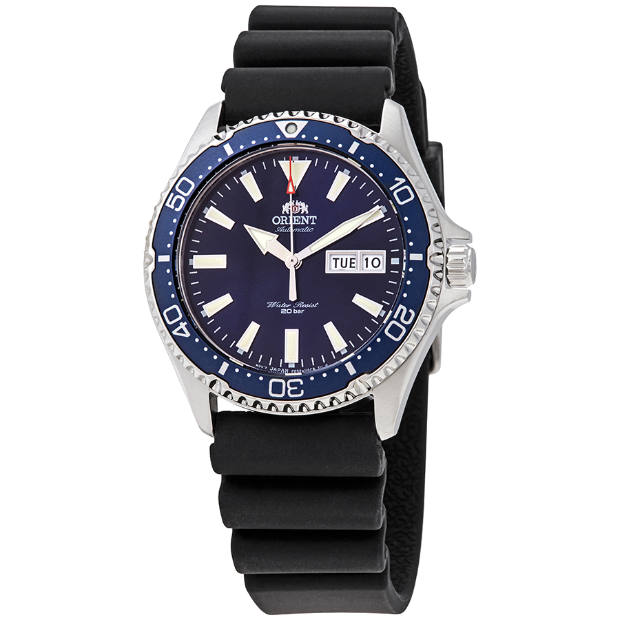 Orient Open Box - Orient Kamasu Automatic Blue Dial Men's Watch RA ...