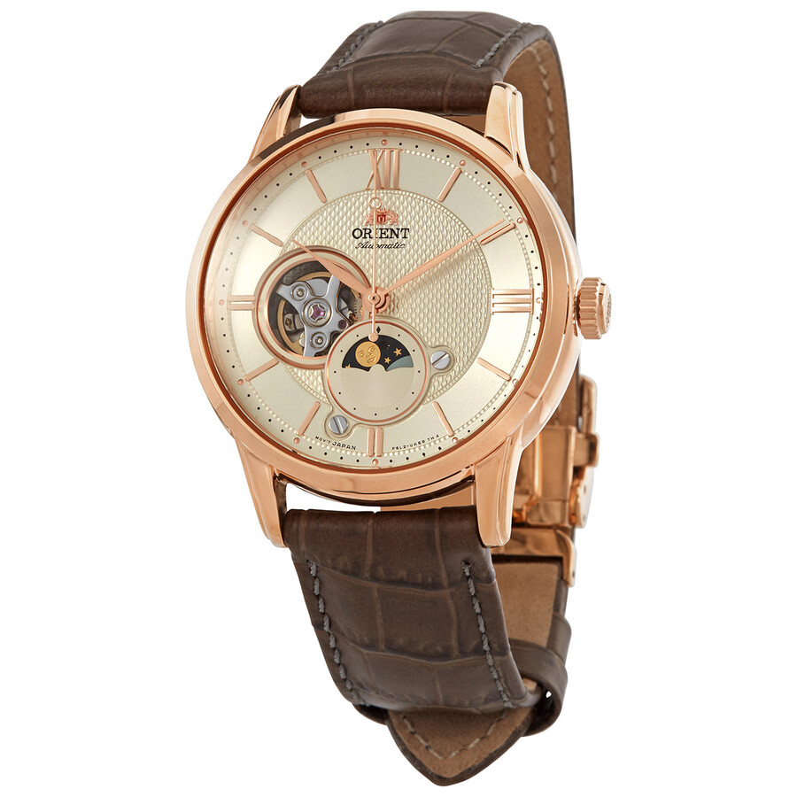Orient Open Box - Orient Sun & Moon Automatic Champagne Dial Men's ...