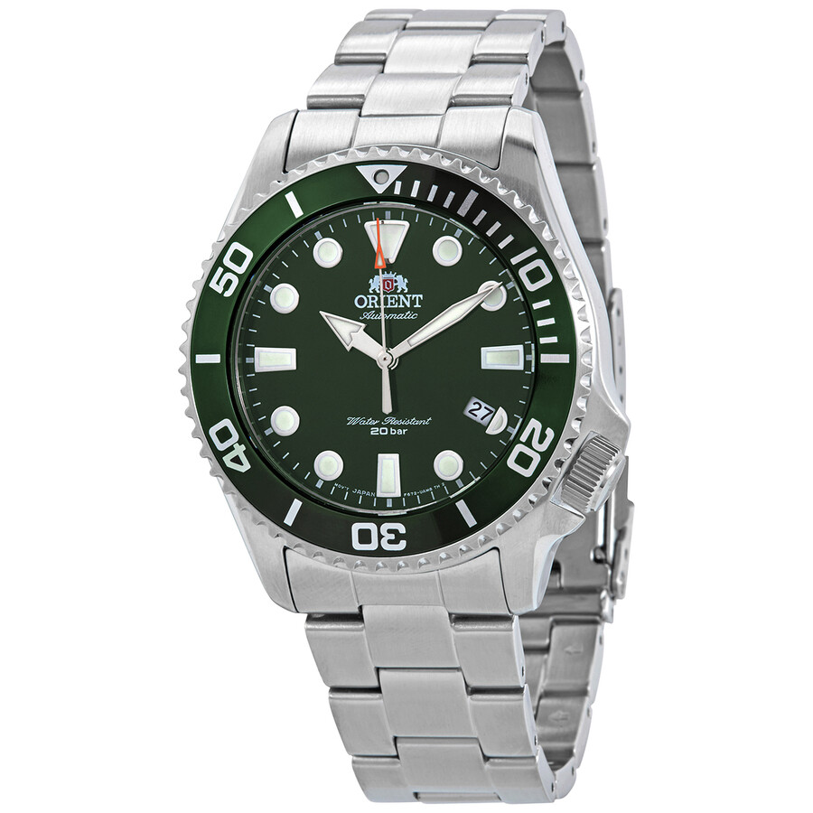 Orient Open Box - Orient Triton Automatic Green Dial Men's Watch RA ...
