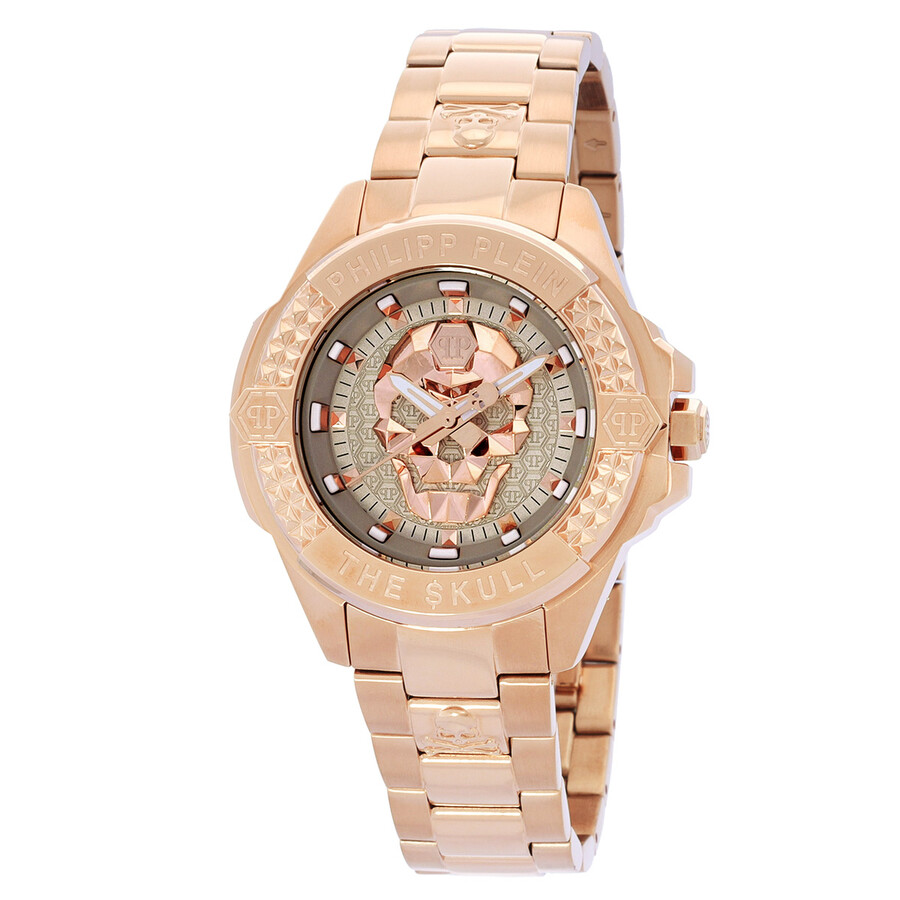 Philipp Plein Open Box - Philipp Plein The Skull Quartz Crystal Beige ...