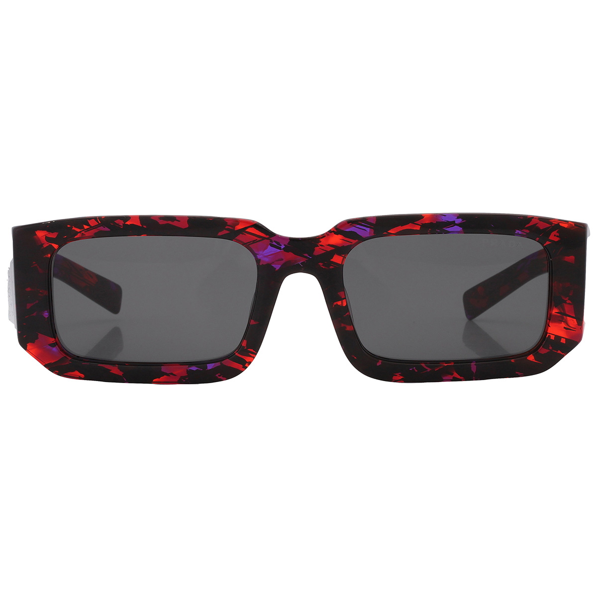 Prada Open Box - Prada Dark Grey Rectangular Men's Sunglasses PR 06YSF ...