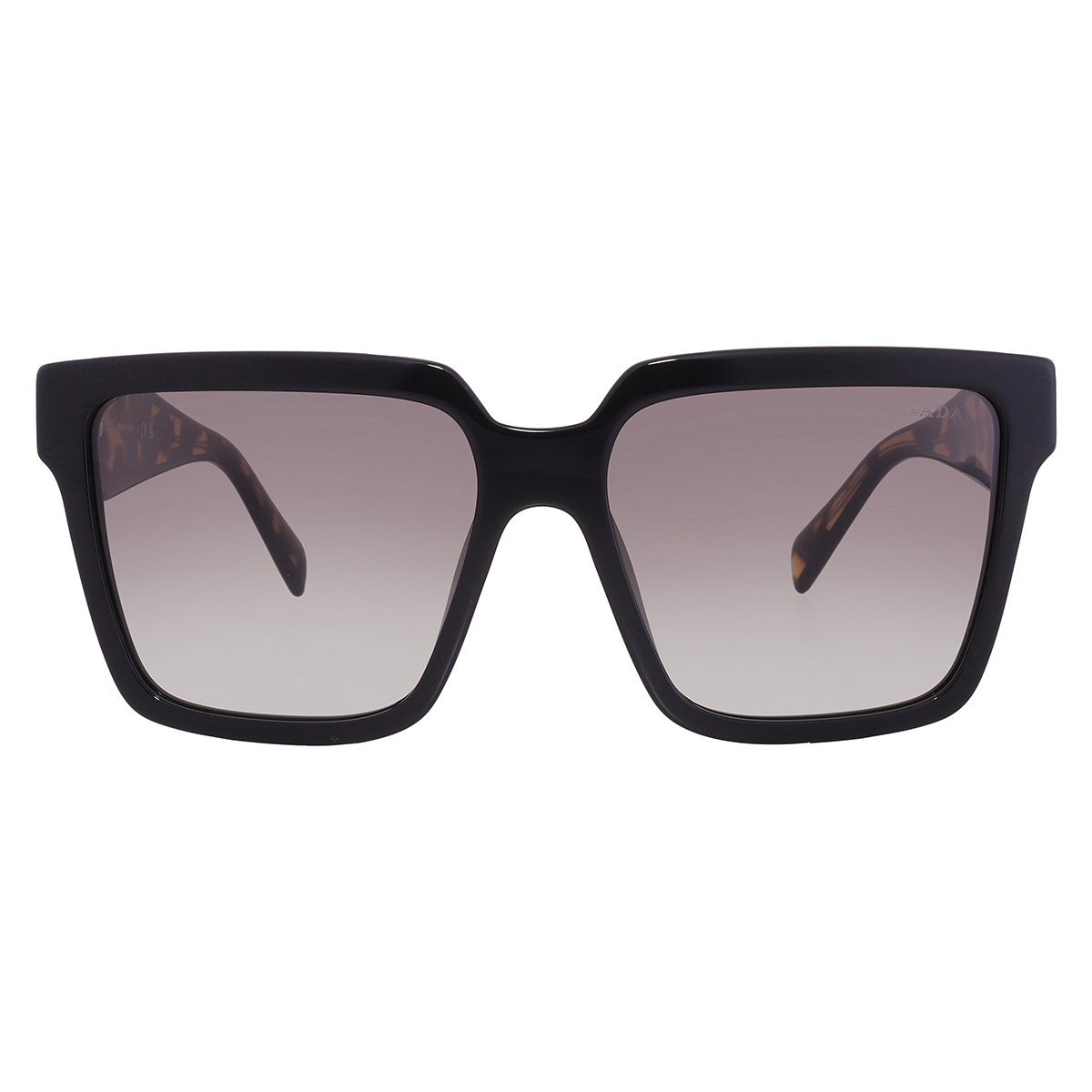 Prada Open Box - Prada Grey Gradient Square Ladies Sunglasses PR 24ZS ...