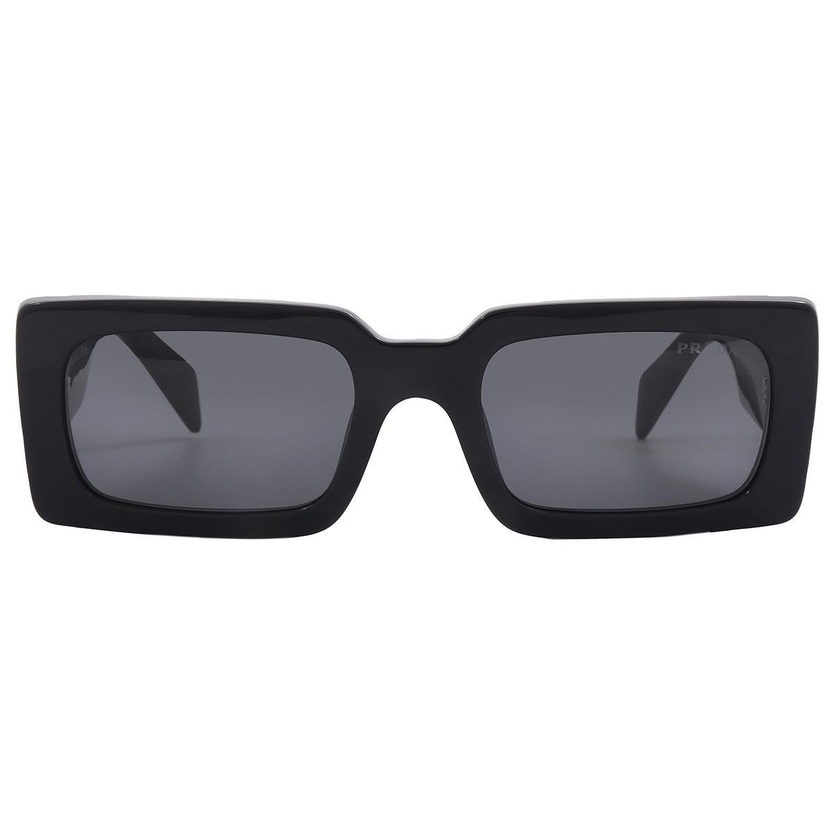Prada Open Box - Prada Grey Rectangular Ladies Sunglasses PR A07S ...