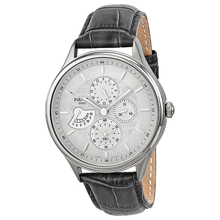 Open Box - Pulsar Silver Dial Multifunction Men's Watch PU3007 ...