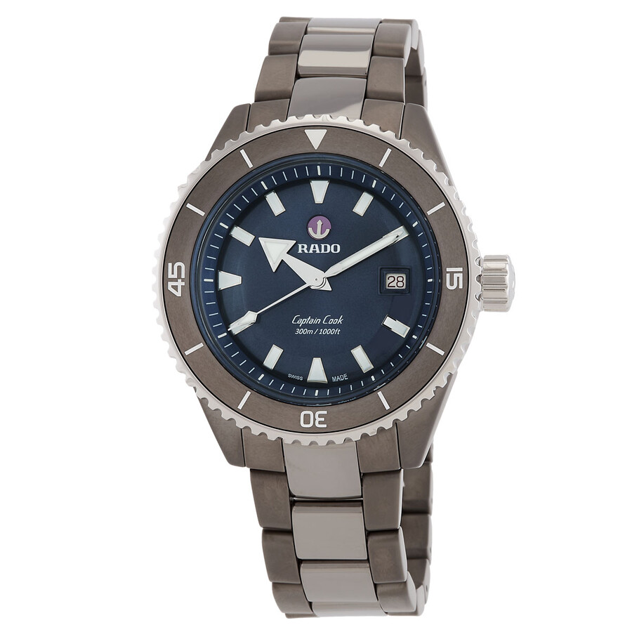 Rado Open Box - Rado Captain Cook Automatic Blue Dial Men's Watch ...