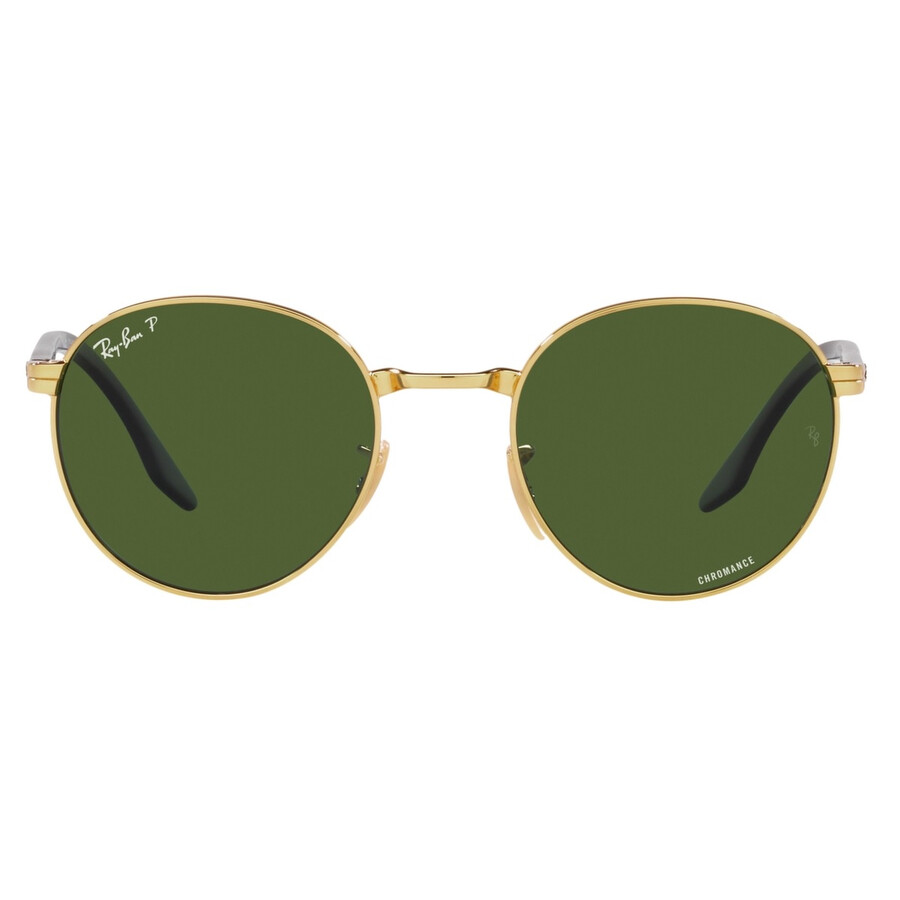 Ray-Ban Open Box - Ray Ban Polarized Dark Green Round Unisex Sunglasses ...