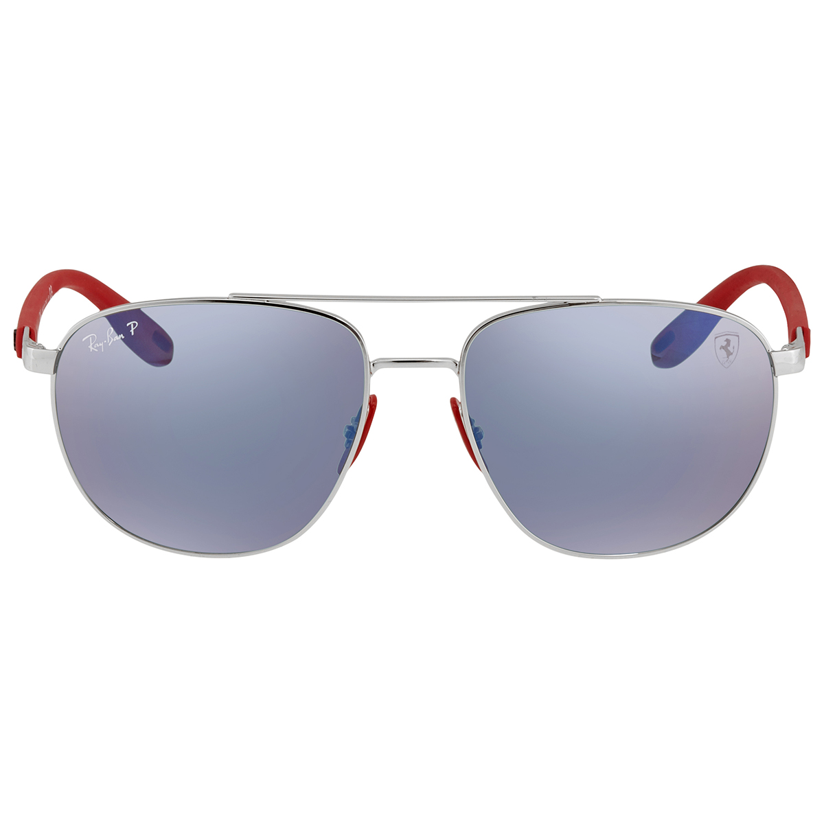 Ray-Ban Open Box - Ray Ban Scuderia Ferrari Polarized Blue Chromance ...