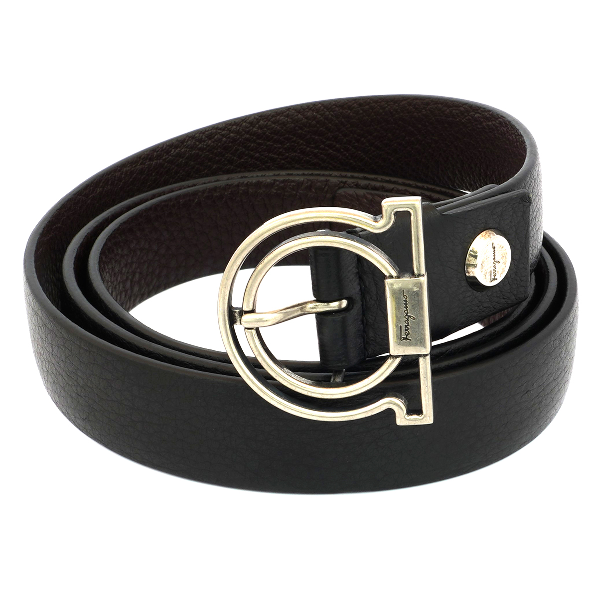 Ferragamo Open Box - Salvatore Ferragamo Men's Gancini Leather Belt ...