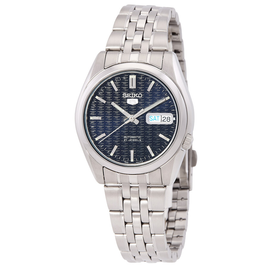 Seiko Open Box - Seiko 5 Automatic Blue Dial Men's Watch SNK357 ...