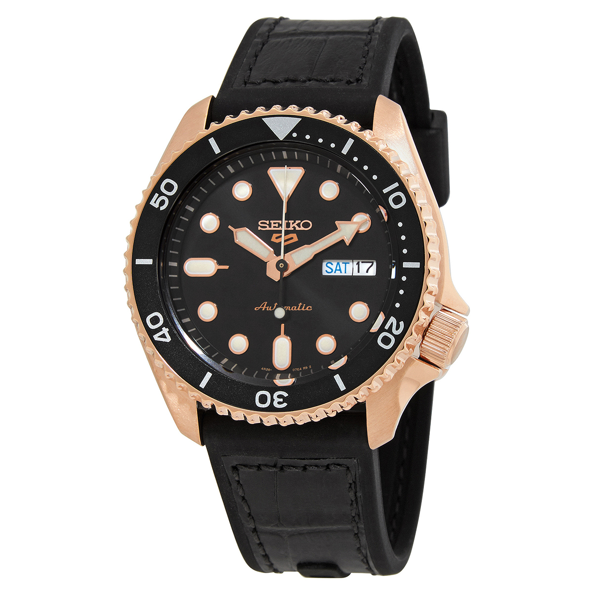 Seiko Open Box - Seiko 5 sports Automatic Black Dial Men's Watch ...