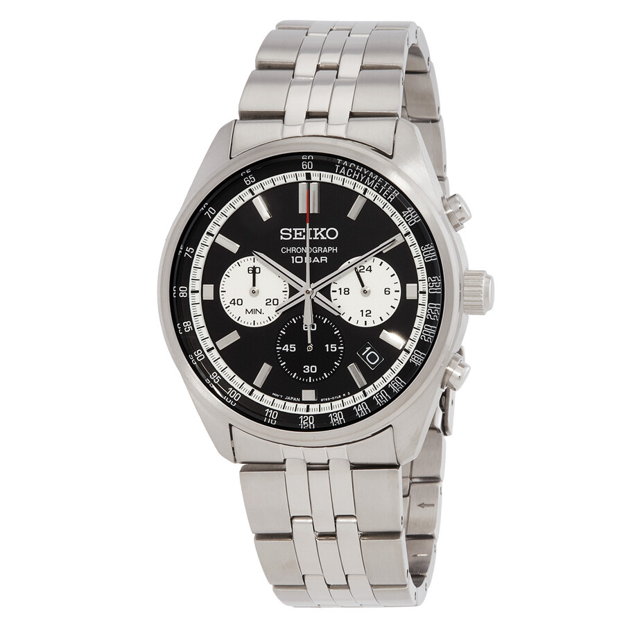 Seiko Open Box - Seiko Chronograph Quartz Black Dial Men's Watch SSB429P1 - Watches, Chronograph ...