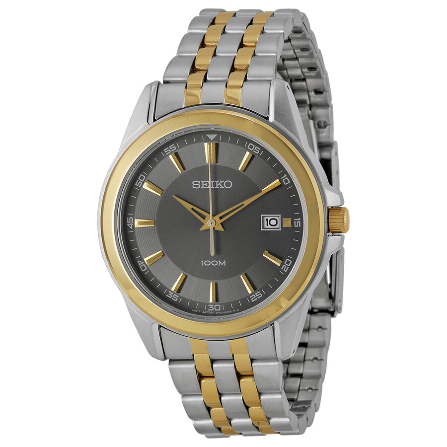 Seiko Open Box - Seiko Grey Dial Two-tone Men's Watch SGEG90 - Watches ...