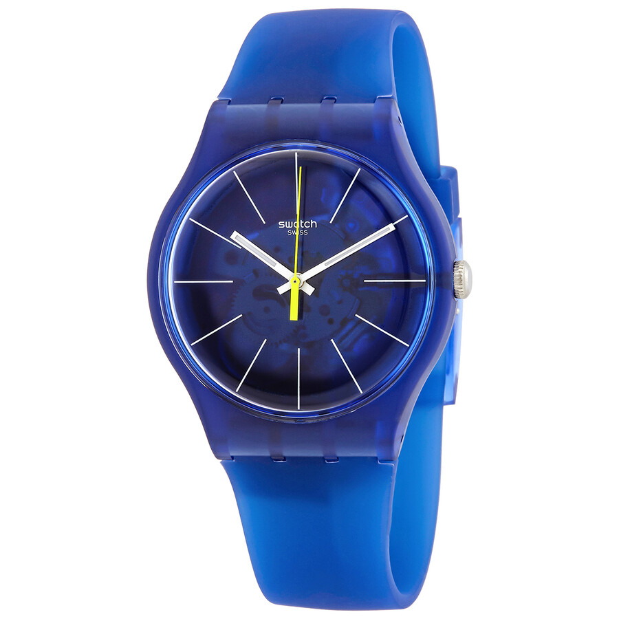 Swatch Open Box - Swatch Blue Sirup Quartz BlueTranslucent Dial Men's ...