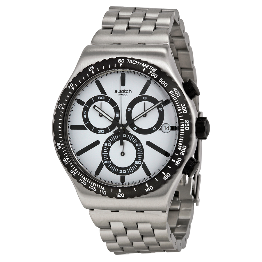 Swatch Open Box - Swatch Destination Rotterdam Chronograph White Dial ...