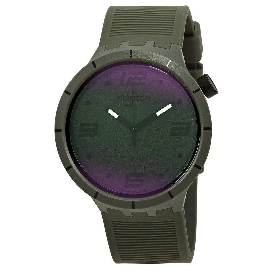 Swatch Open Box - Swatch Futuristic Green Quartz Men's Watch SO27M105 ...