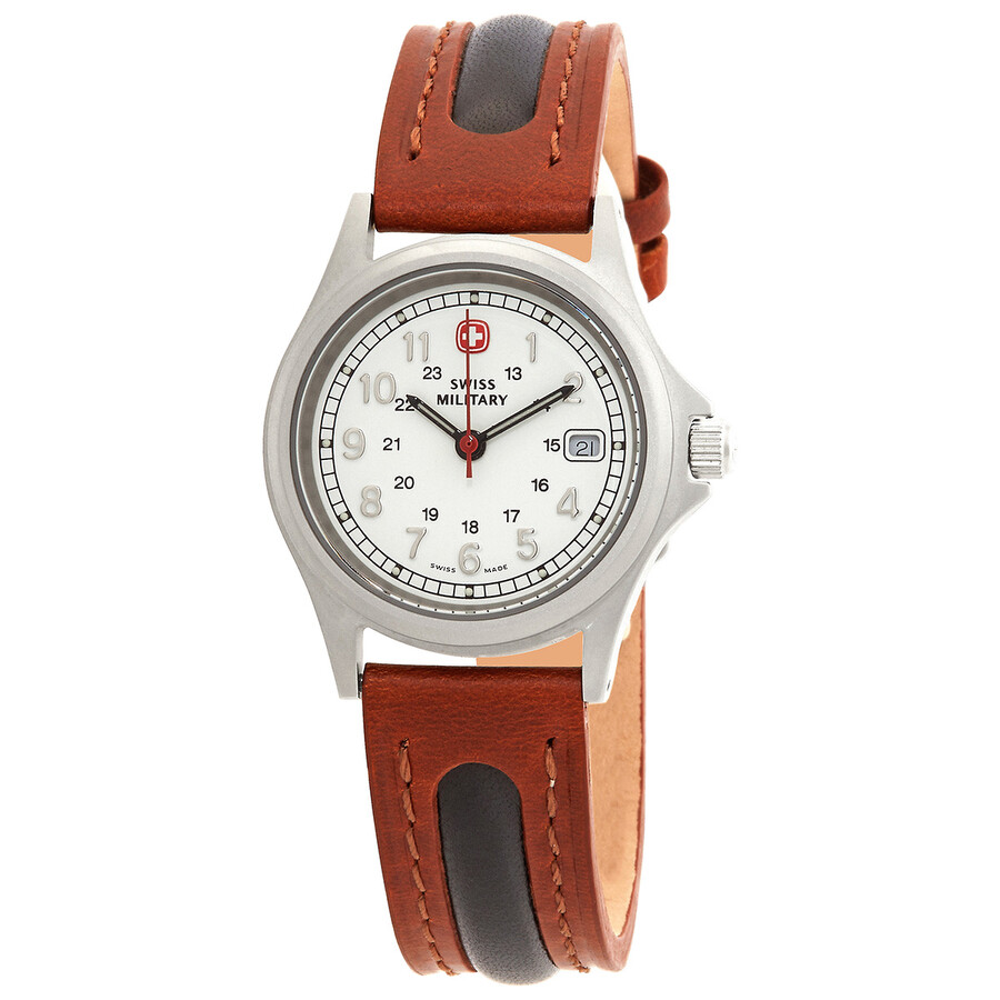Swiss Military Open Box - Swiss Military Field Quartz White Dial Ladies ...