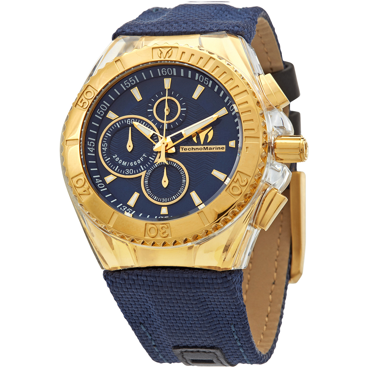 Technomarine Open Box - TechnoMarine Cruise BlueRay Chronograph Blue ...