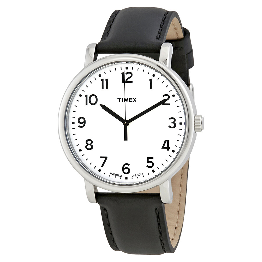 Timex Open Box - Timex Easy Reader White Dial Men's Watch T2N338 ...