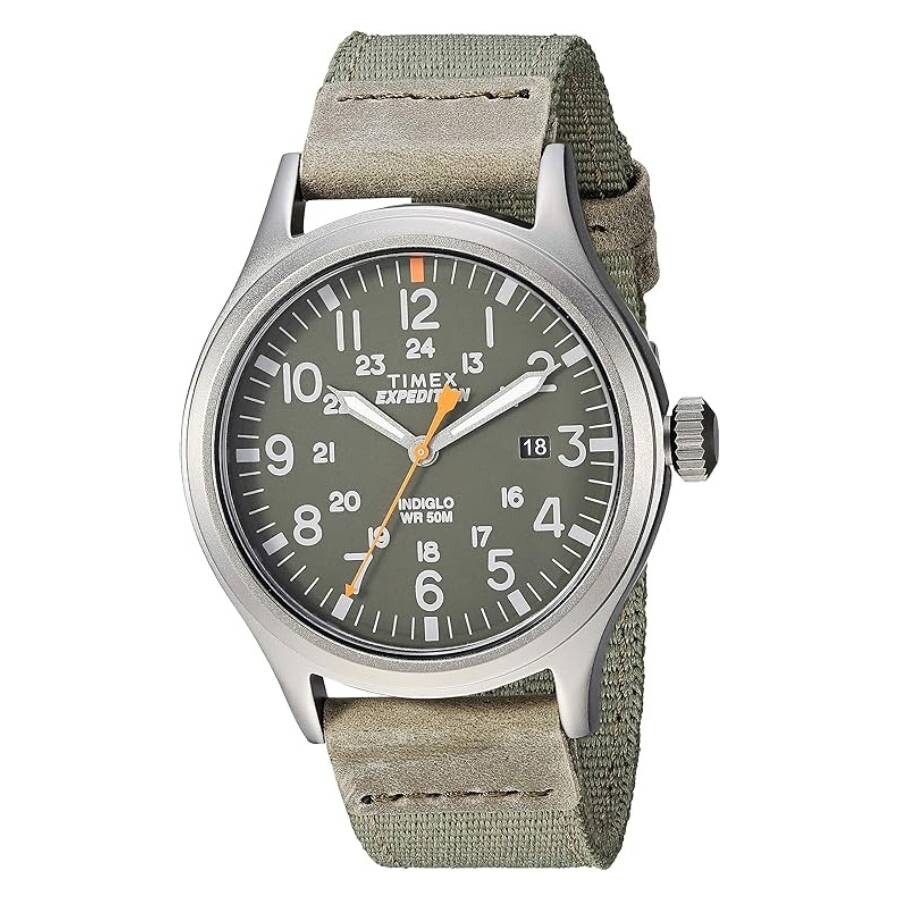 Timex Open Box - Timex Expedition Scout Quartz Green Dial Men's ...