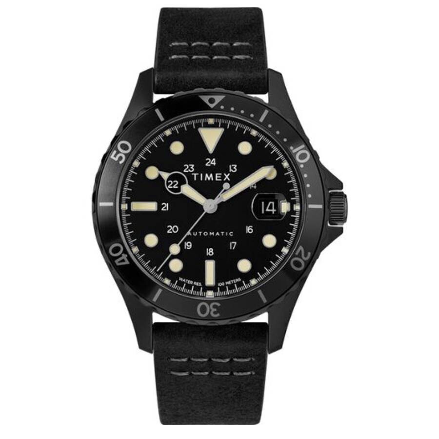 Timex Open Box - Timex Navi XL Automatic Black Dial Men's Watch ...