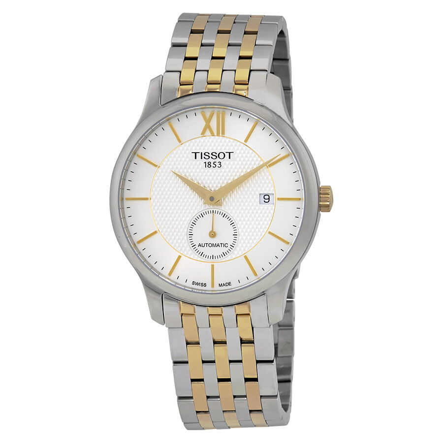 Tissot Open Box - Tissot Tradition Automatic Silver Dial Men's Watch ...