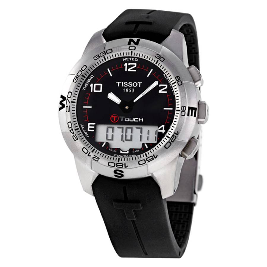 Tissot Open Box - Tissot T-Touch II Black Dial Men's Watch ...