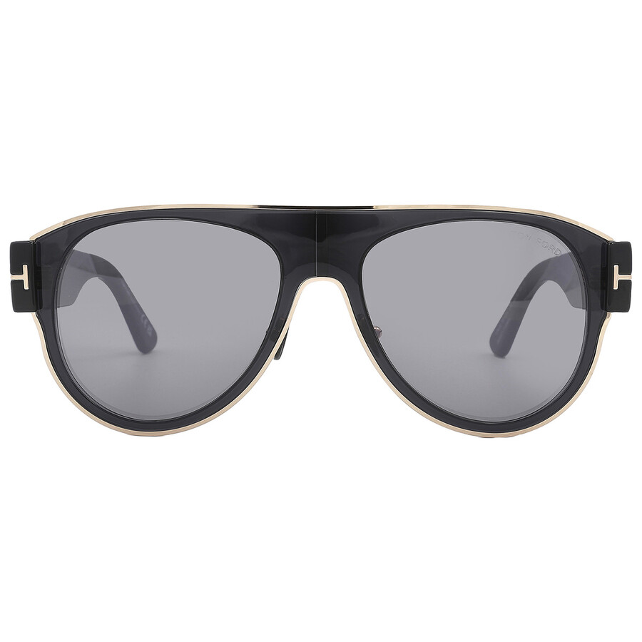 Tom Ford Open Box - Tom Ford Lyle Smoke Flash Pilot Men's Sunglasses ...