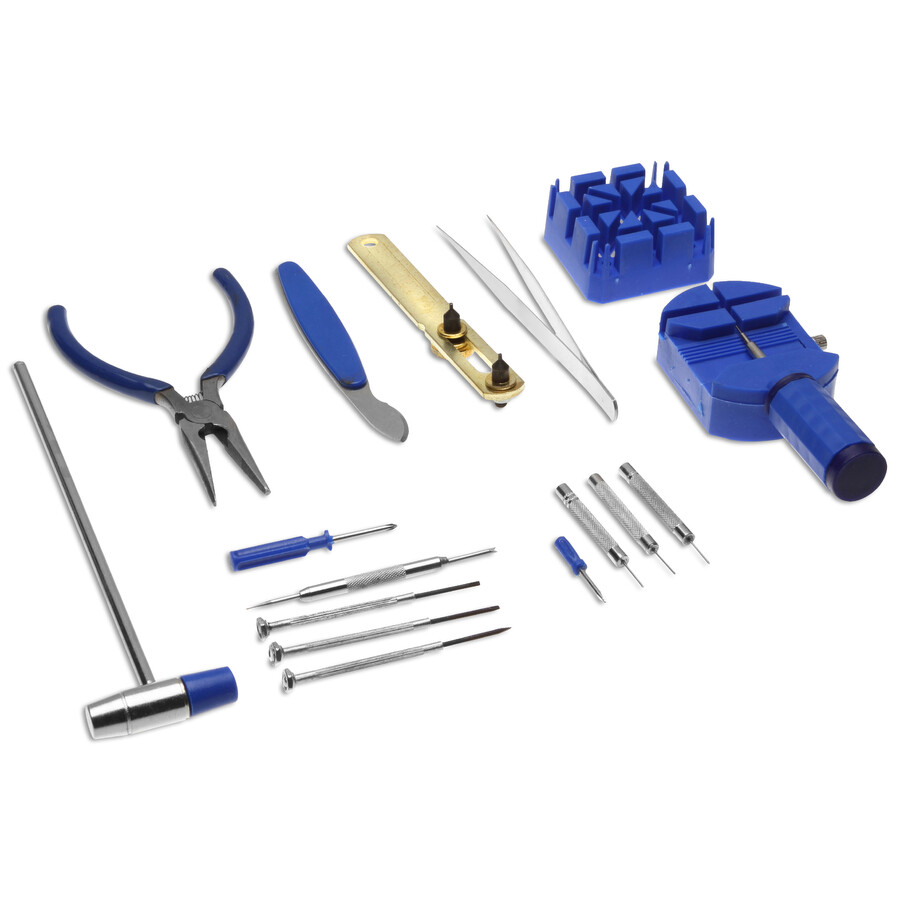 Tool Kit Open Box - Tool Kit 16-piece Deluxe Watch Repair WRK003 ...