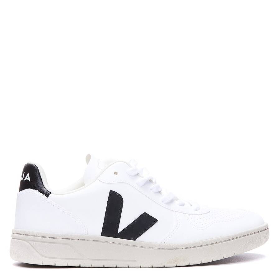 Veja Open Box - Veja Ladies V-10 Leather Low-Top Sneakers, Brand Size ...