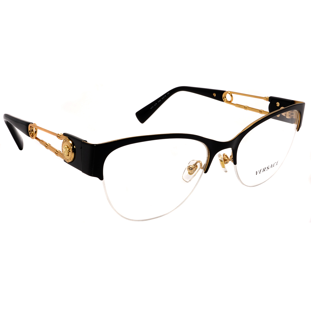 Versace Open Box - Versace Demo Square Ladies Eyeglasses VE1278 1433 54 ...