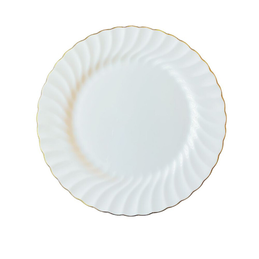 Wedgwood Open Box - Wedgwood Gold Chelsea (Bone) Dinner White Plate G ...