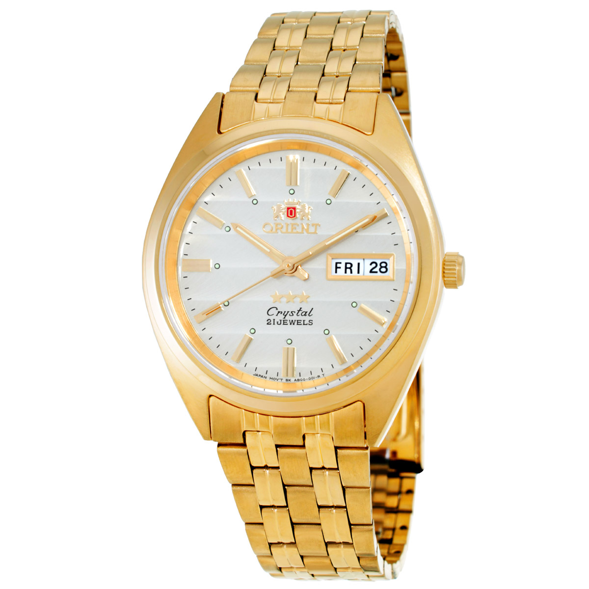 Orient 3 Star Automatic Gold Dial Watch FAB00008C9 4942715000479 ...