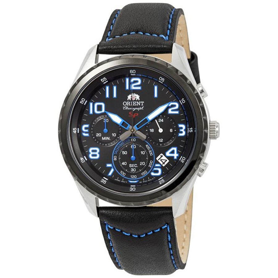 Orient Chronograph Quartz Black Dial Men's Watch FKV01004B0 - Watches ...