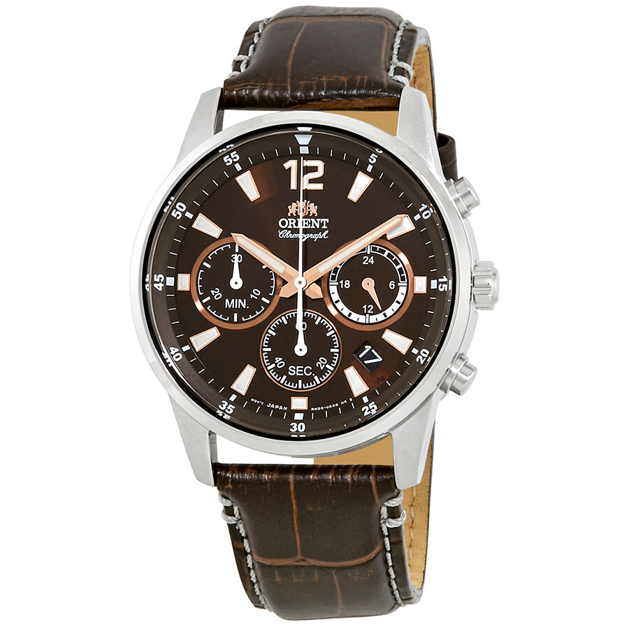 Orient Chronograph Quartz Brown Dial Men's Watch RA-KV0006Y10B ...