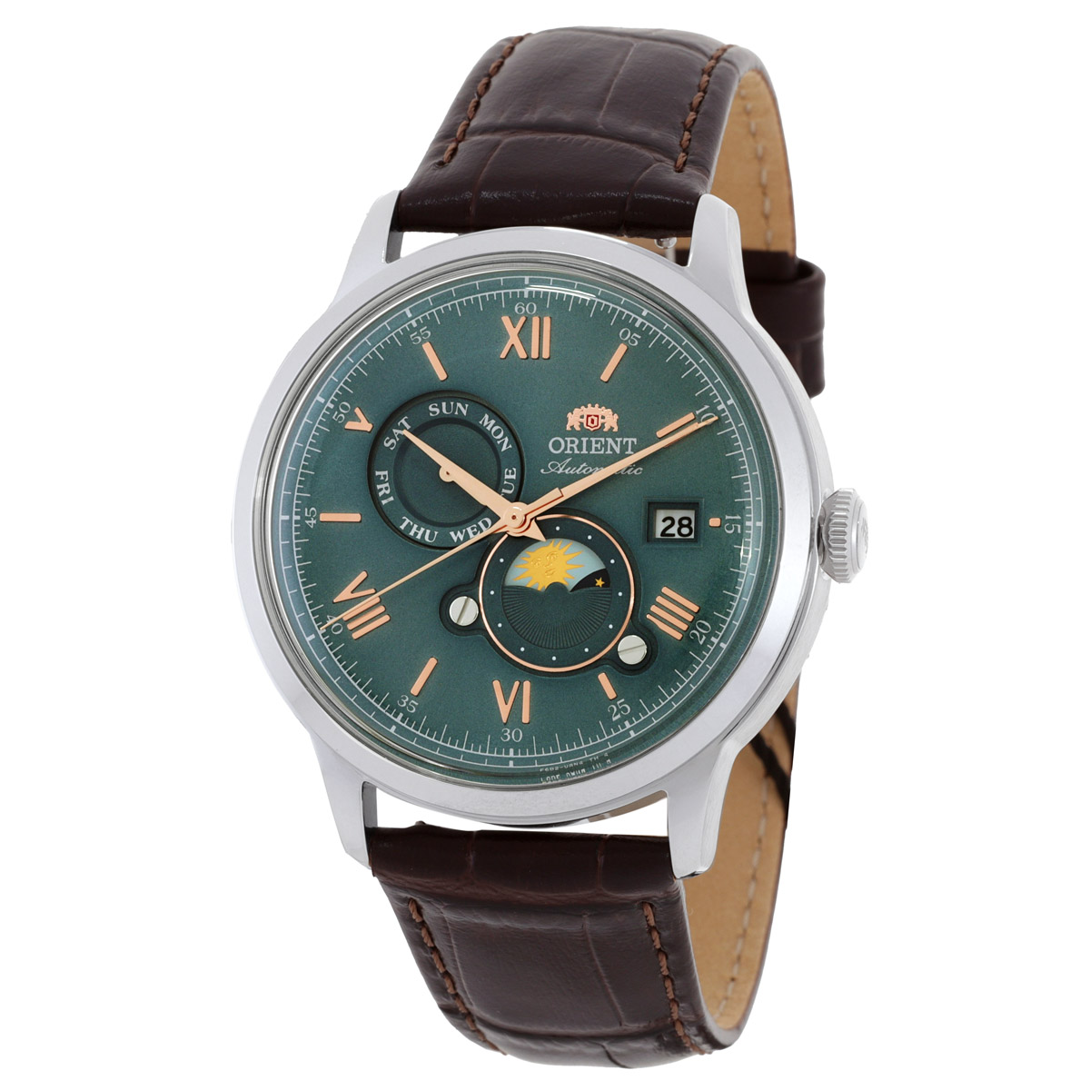 Orient Classic Automatic Day-Night Green Dial Men's Watch RA-AK0805E30B ...