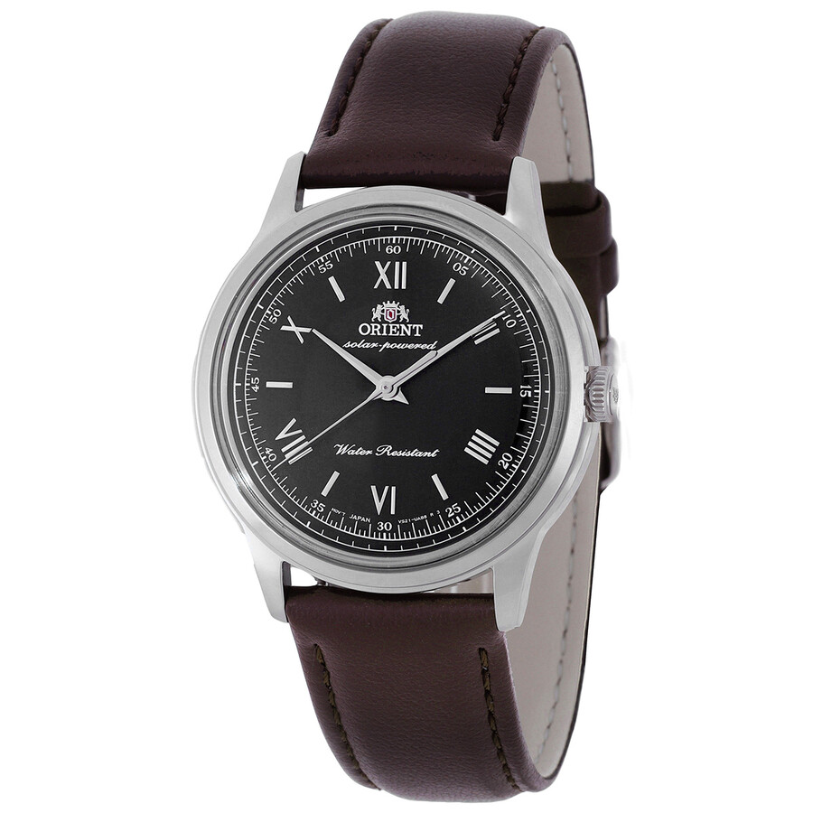 Orient Bambino Solar Black Dial Watch RA-WK0004L10B 4942715032579 ...