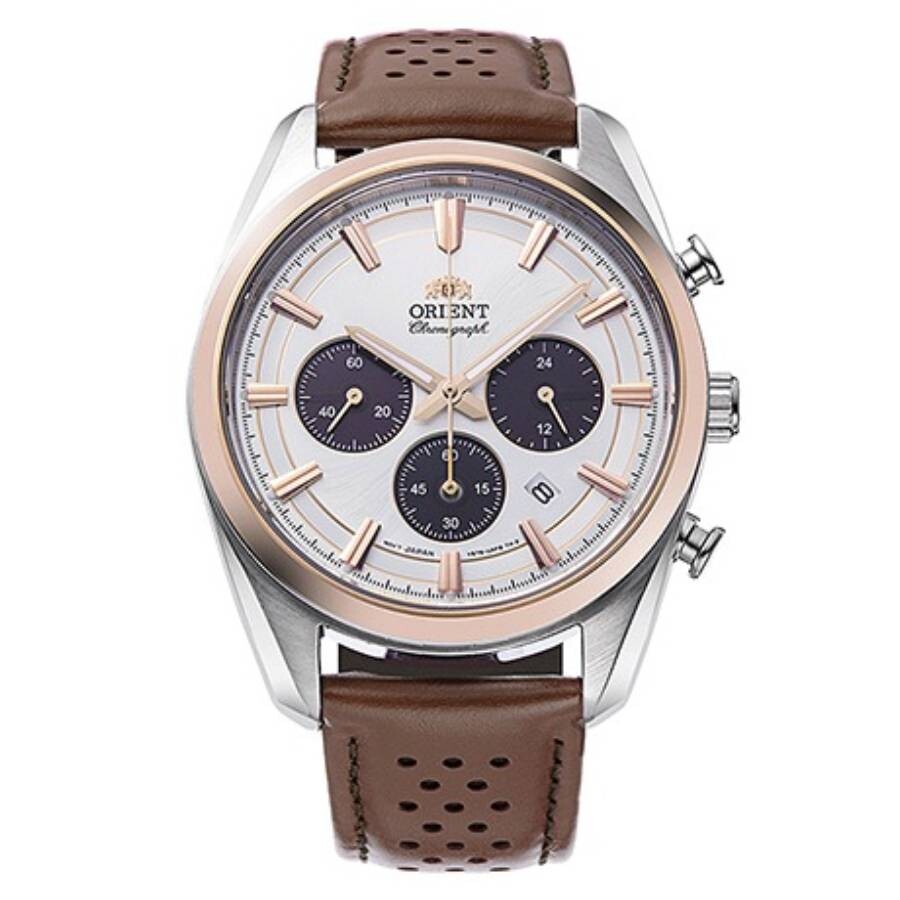 Orient Contemporary Chronograph White Dial Men's Watch RA-TX0306S ...