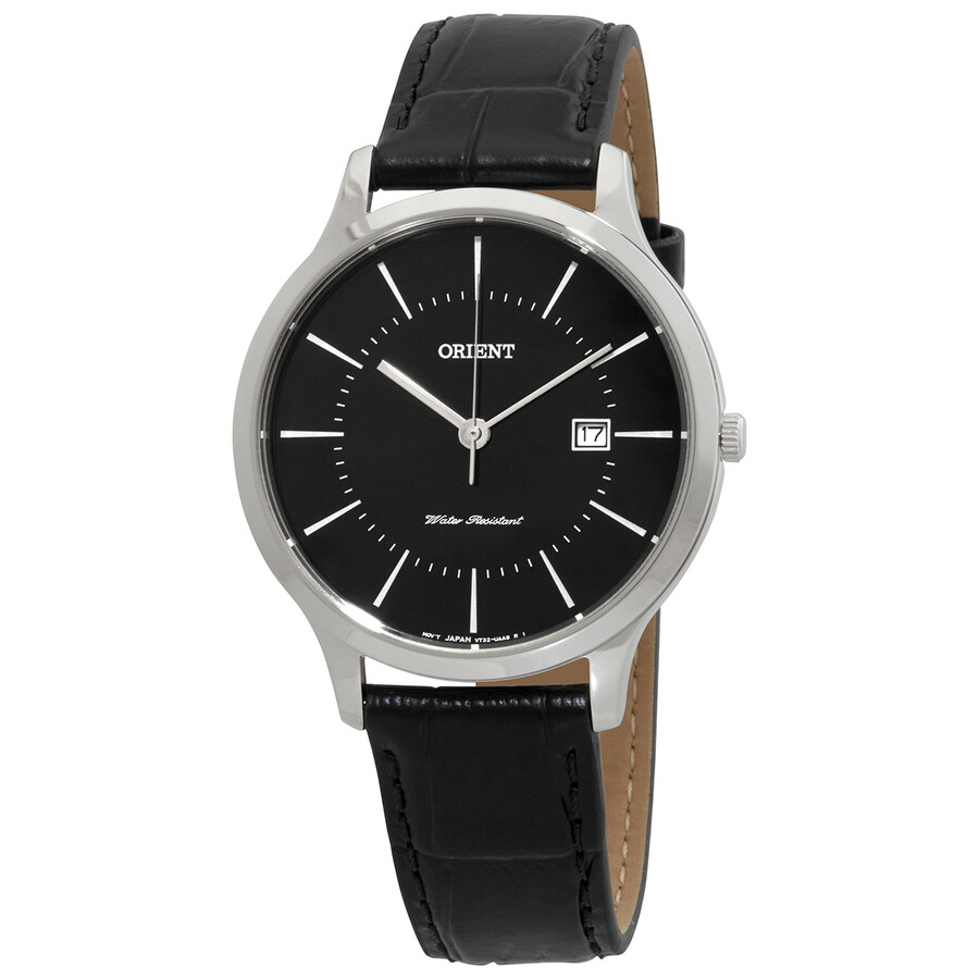 Orient Contemporary Quartz Black Dial Men's Watch RF-QD0004B10B ...
